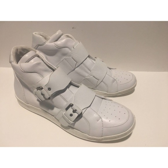 DSQUARED2 | Shoes | Dsquared2 Mens 1 Buckle High Top Leather Sneakers ...